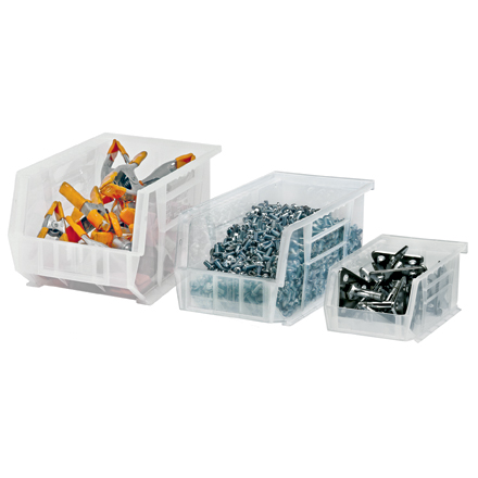 14 3/4 x 8 1/4 x 7" Clear Plastic Stack & Hang Bin Boxes | ADVANCED ...