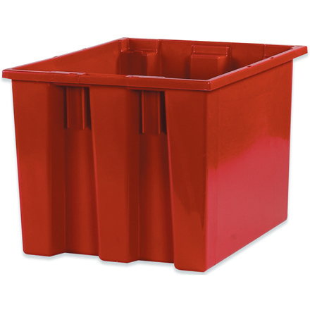 17 x 14 1/2 x 12 7/8" Red Stack & Nest Containers | Hathaway Solutions, LLC