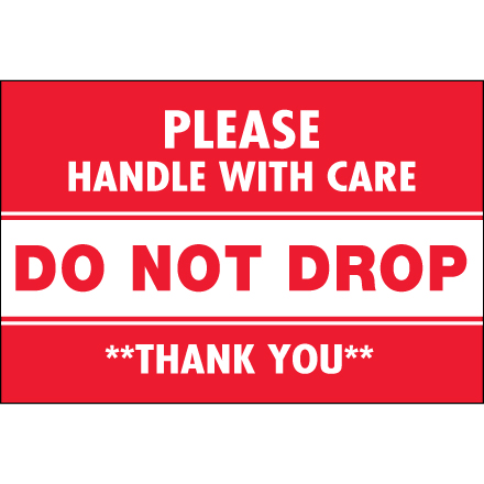 2 x 3" - "Do Not Drop" Labels | Mark Pack, Inc.