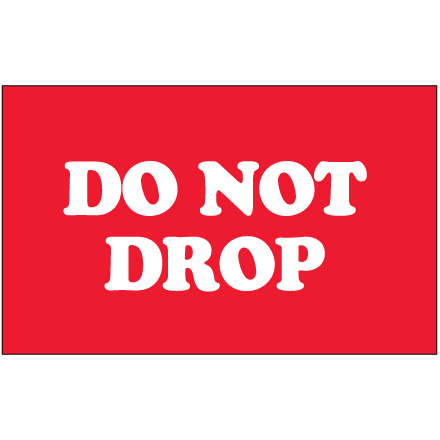 3 x 5" - "Do Not Drop" Labels | Atlantic Paper & Supply