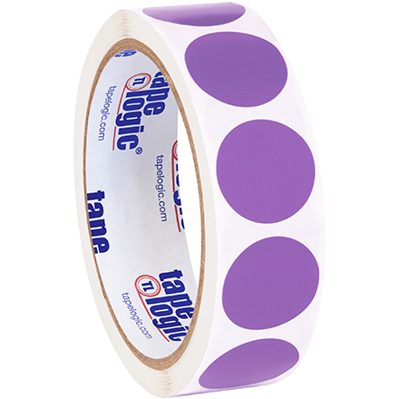1" Purple Inventory Circle Labels | Hathaway Solutions, LLC