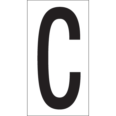 3 1/2" "C" Vinyl Warehouse Letter Labels | Atlantic Tape & Packaging
