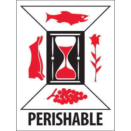 3 x 4" - "Perishable" Labels | Packaging Accessories, Inc.